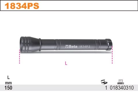 LATARKA LED 300LM 2XAAA, 1834PS BETA - sklep narzedziowy24.eu